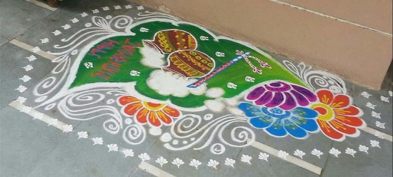Krishna Rangoli Designs for Janmashtami | LivingHours
