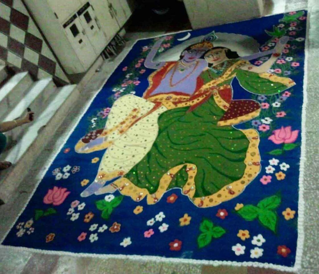 Krishna Rangoli Designs for Janmashtami | LivingHours