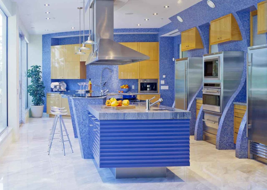 Inspiring Blue Kitchen Ideas To Renovate Your Kitchen | LivingHours